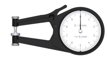 KROEPLIN POCO 2T, 0 - 10 mm, ANALOG EXTERNAL MEASURING GAUGE FOR FOAME