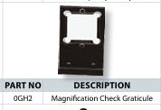 Starrett 0GH1 Precision Magnification Checking Graticule HF750