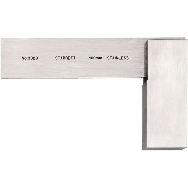 Starrett 3020M-100 Engineers Squares, Try Square 100 x 75 mm Tool Stee