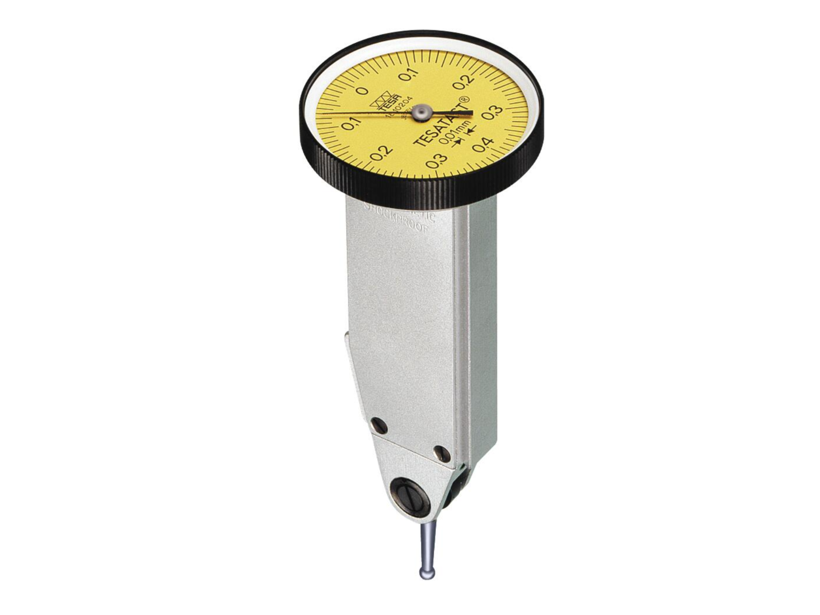 Lever-type dial test indicator, perpendicular, 0.5 mm 0.01 mm Ø 28 mm