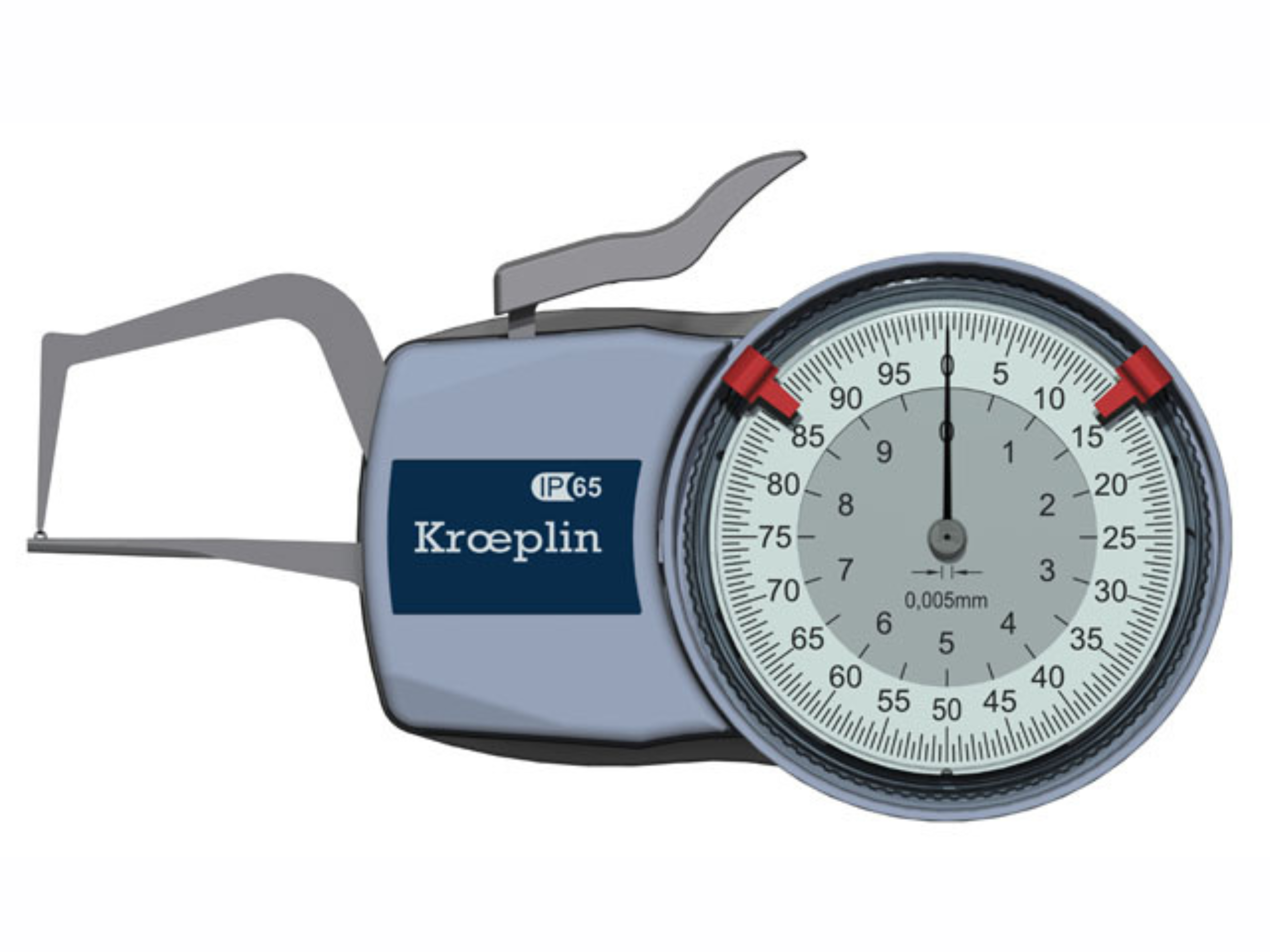 Kroeplin Analogue Tube Wall Caliper Gauge 0-10mm, 0.005mm D1R10S (Mitu